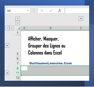 Masquer Des Lignes Excel, Les Afficher Ou Les Grouper