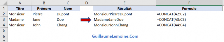 Comment Combiner 2 ou Plusieurs Cellules Excel En Une Seule