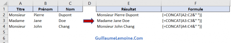 Comment Combiner 2 ou Plusieurs Cellules Excel En Une Seule