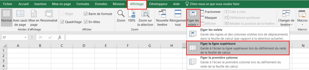 Comment Bloquer Ou Figer Plusieurs Lignes Ou Colonnes Excel