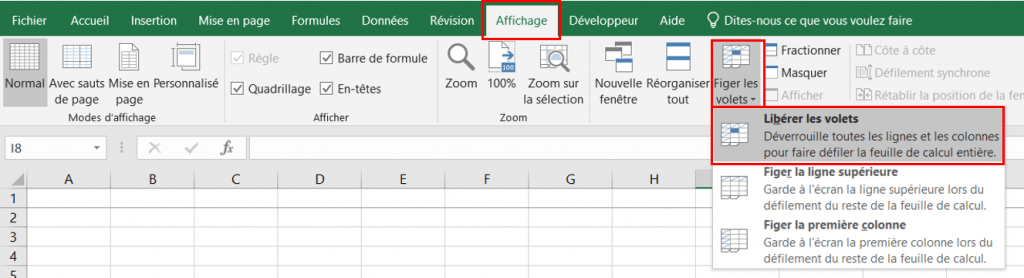 Comment Bloquer Ou Figer Plusieurs Lignes Ou Colonnes Excel