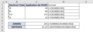 Transformer Du Texte En Nombre Dans Vos Cellules Excel