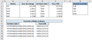Excel : Vérifier Si Une Valeur Est Dans Une Liste Ou Colonne